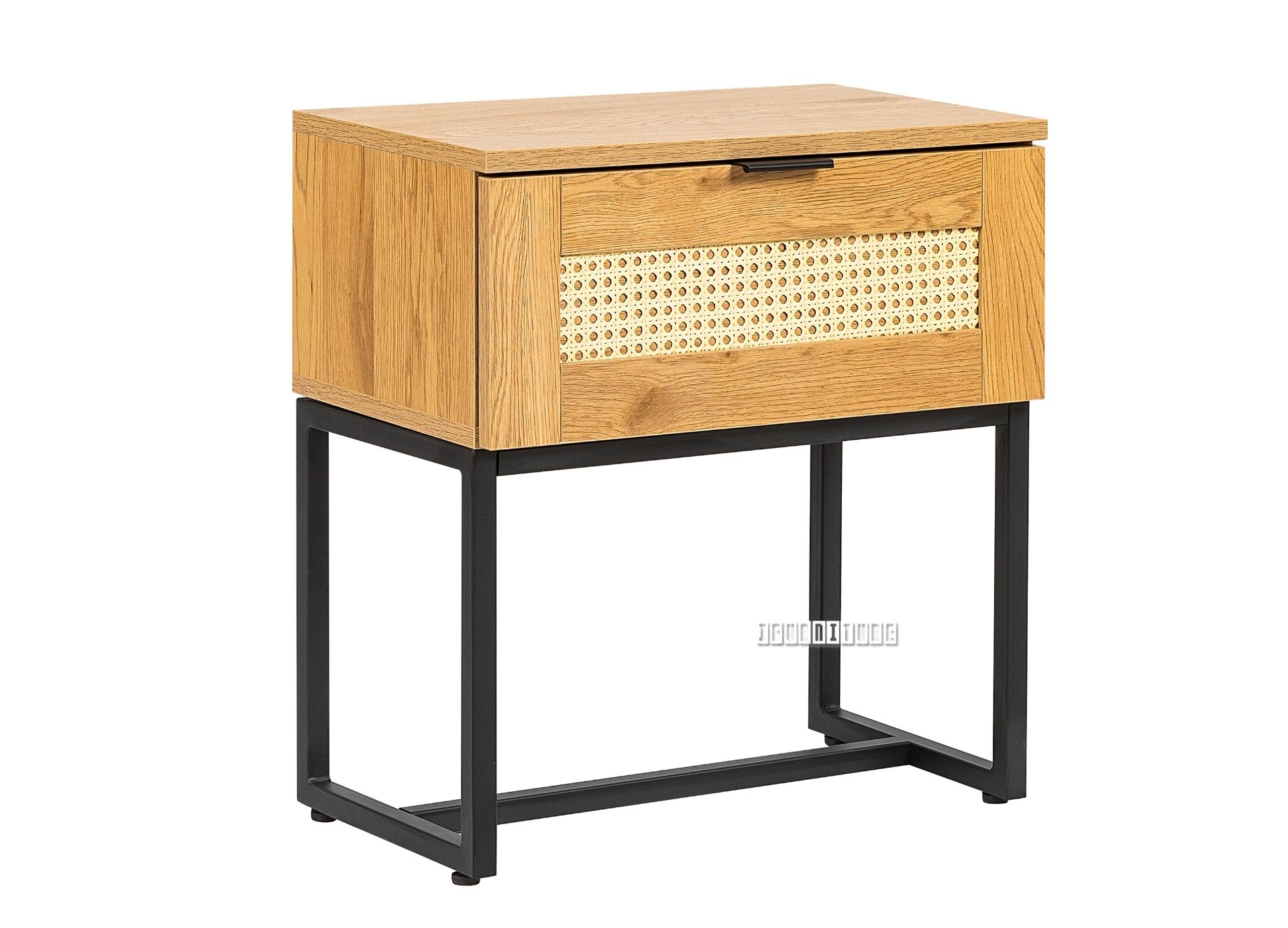 SAILOR 1-Drawer Bedside Table with Rattan (Oak)-iFurniture-The largest ...