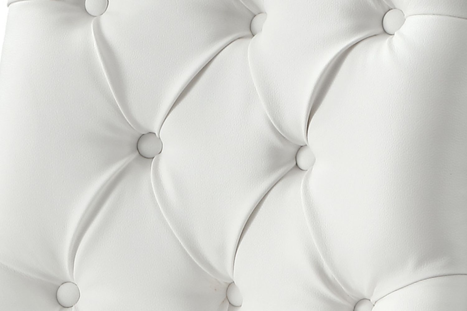 KACELA PU Leather Button-Tufted Dining Chair (White)-iFurniture-The ...