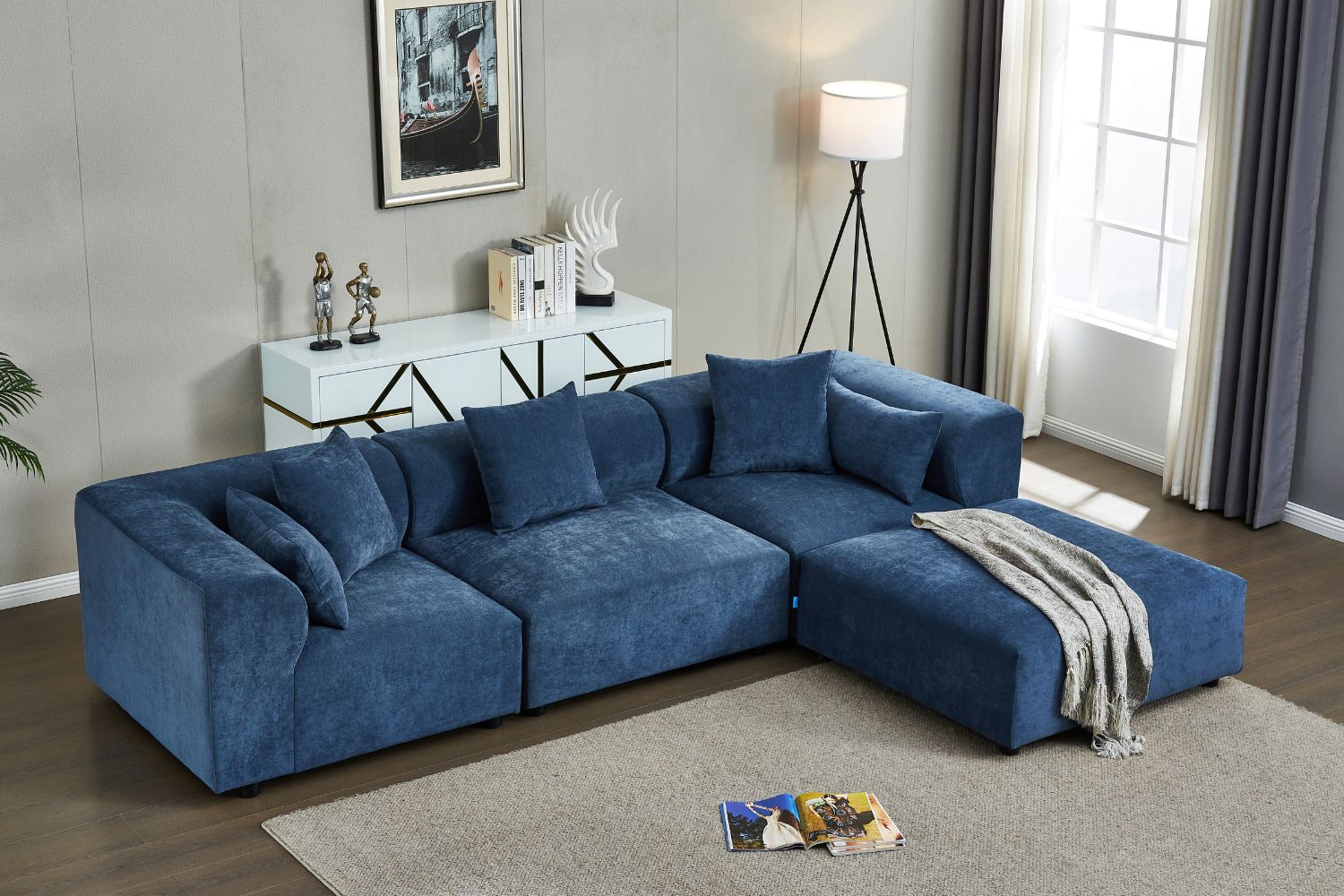 BARI Memory Foam Fabric Modular Sofa-iFurniture-The largest furniture ...