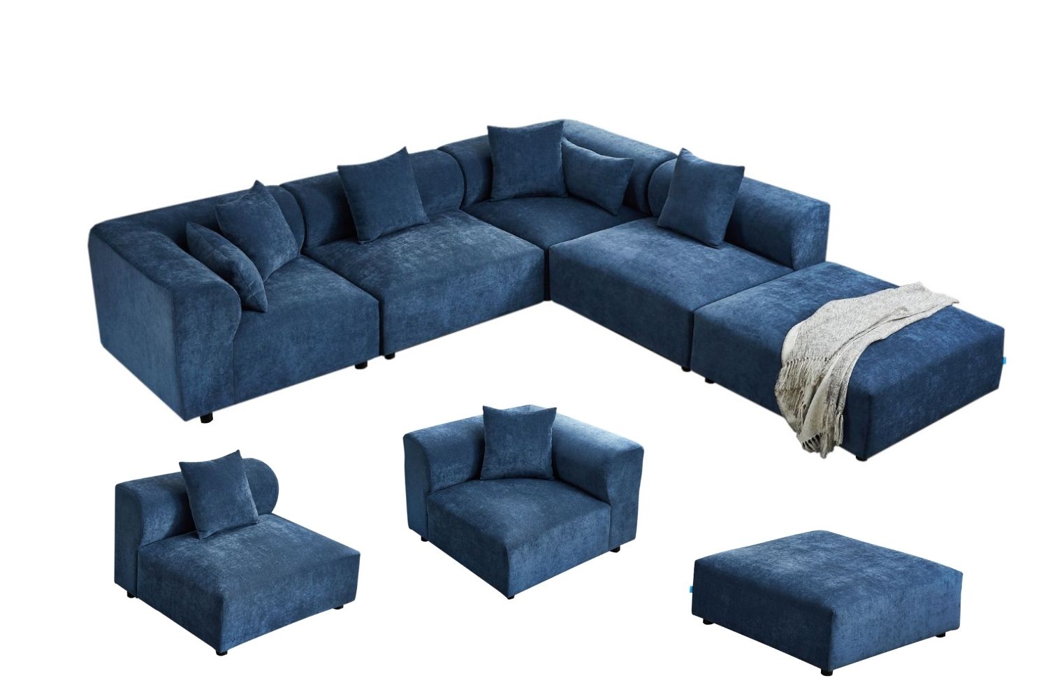 BARI Memory Foam Fabric Modular Sofa-iFurniture-The largest furniture ...